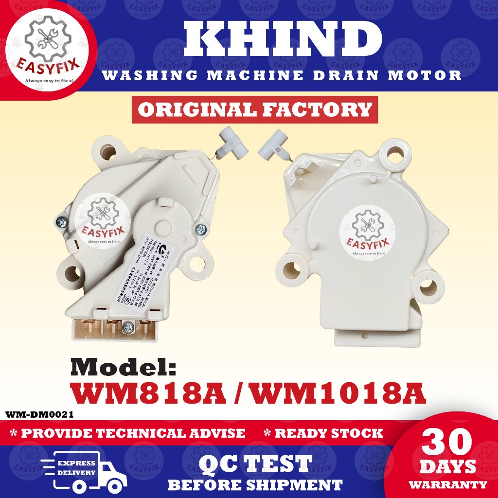 (ORIGINAL FACTORY) WM818A / WM1018A KHIND WASHING MACHINE DRAIN MOTOR ...