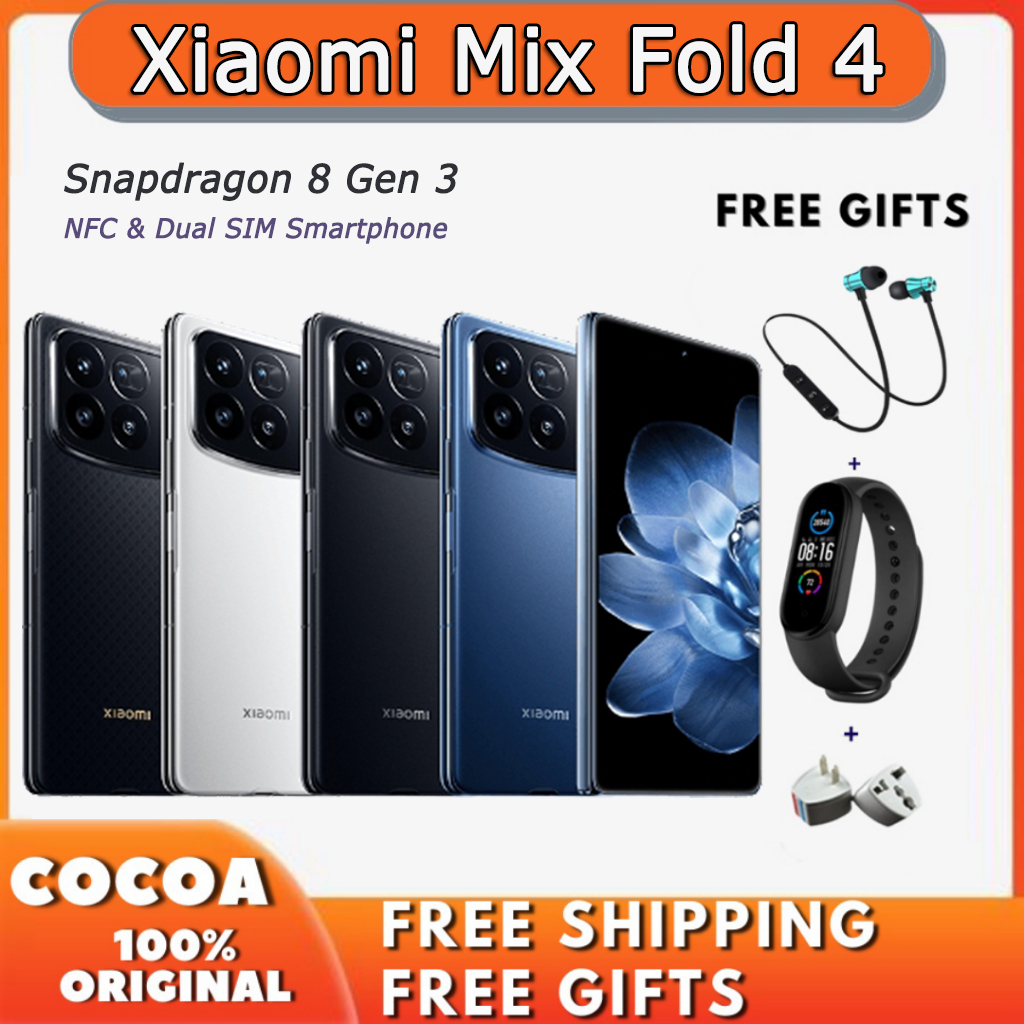 Brand New Xiaomi Mix Fold 4 Snapdragon 8 Gen 3 7.98 inches 5100 mAh 67W wired AMOLED 120Hz ...