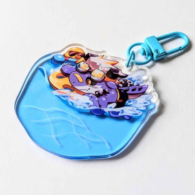 Summer Pool Series OC KEYCHAIN/ Furry/ Kemono/ Furry Original Character ...