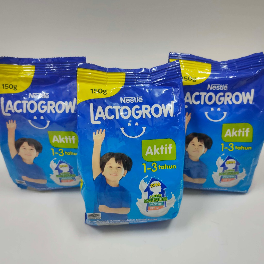 Lactogrow Aktif 1-3 Tahun Susu Tepung Milk Powder 150g Sample Pack (Exp ...