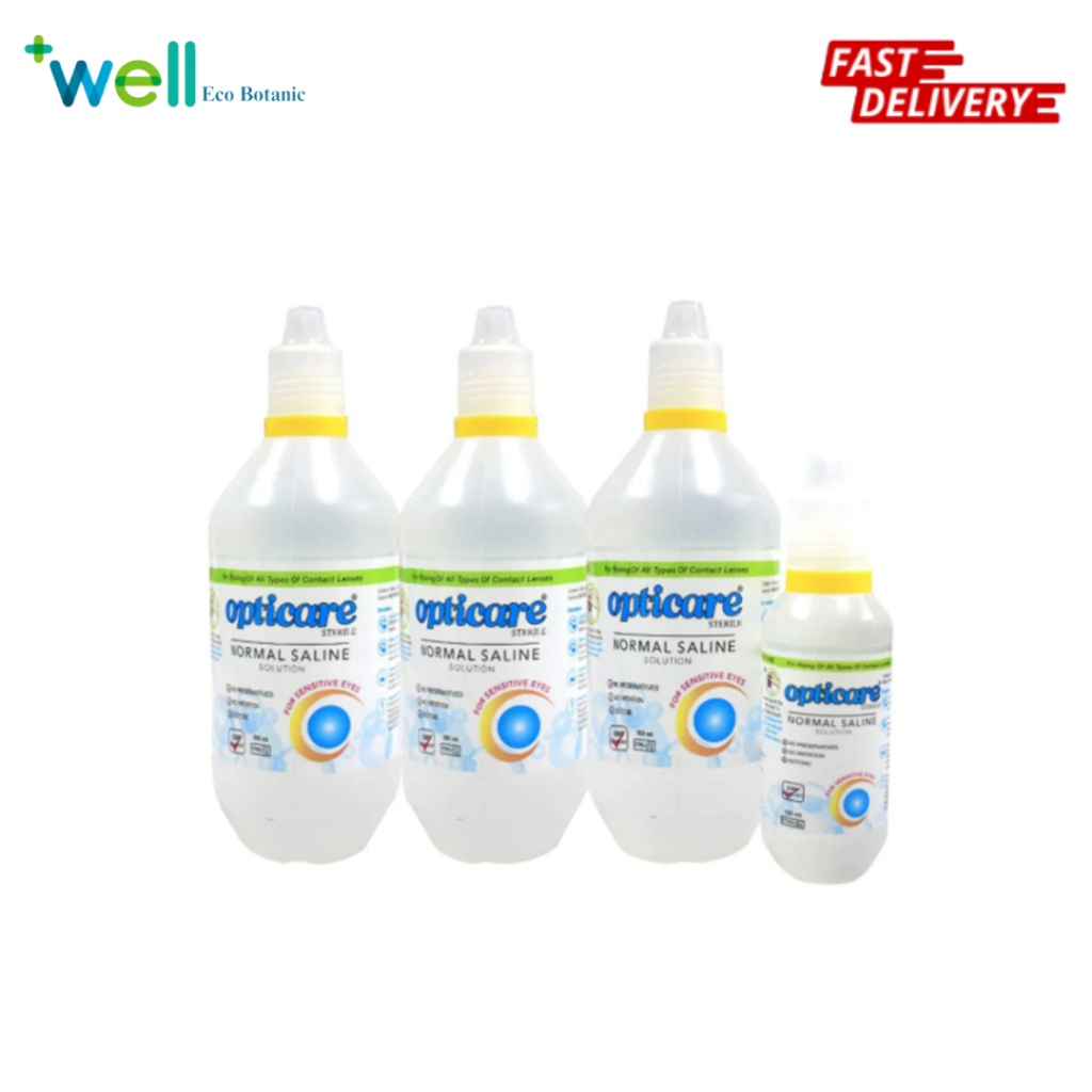 Opticare Normal Saline Solution 500mL x 3's + 150mL | Shopee Malaysia