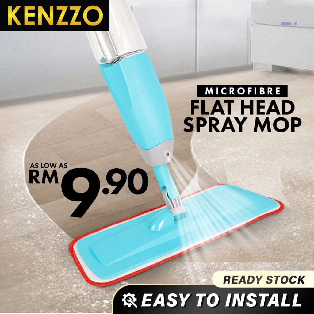 KENZZO : Upgraded 360 Degree SPRAY MOP with Micro-Fibre Rectangular ...