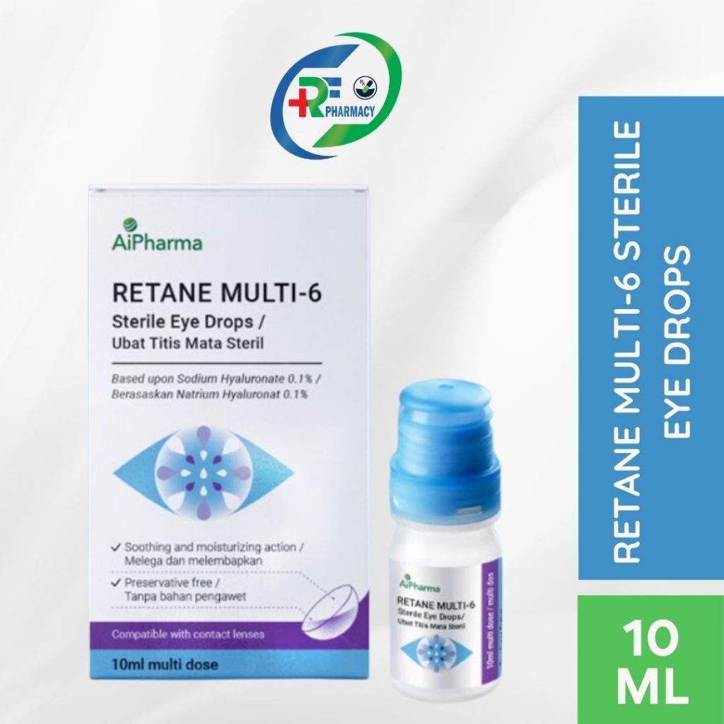 Retane Multi-6 Sterile Eye Drops 10ML | Shopee Malaysia