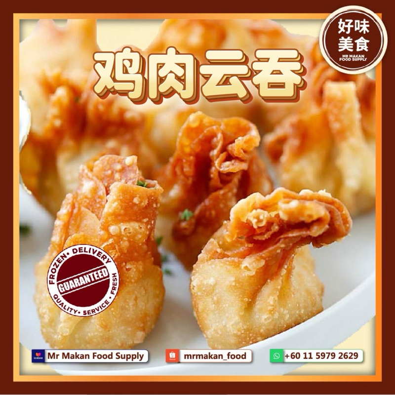 Chicken Wantan 鸡肉云吞 20pcs | Delicious Wonton | Healthy Handmade FROZEN ...