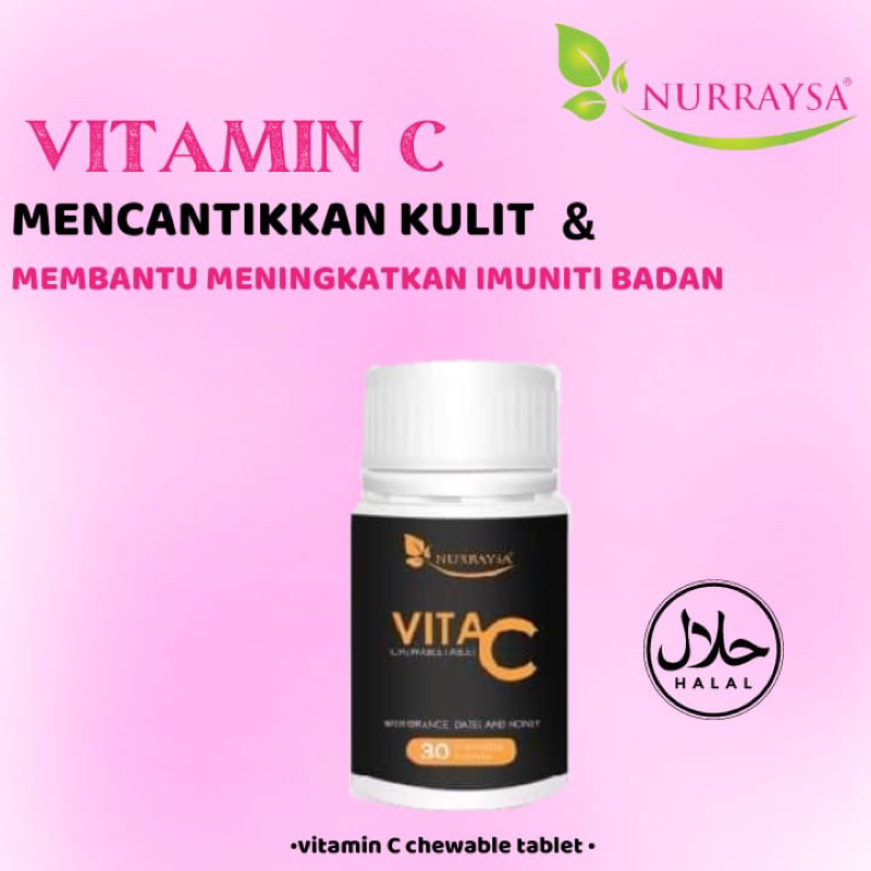 NURRAYSA ViT C 1000MG ( TABLET JENIS KEMAM ORANGE FLAVOUR ) | Shopee ...
