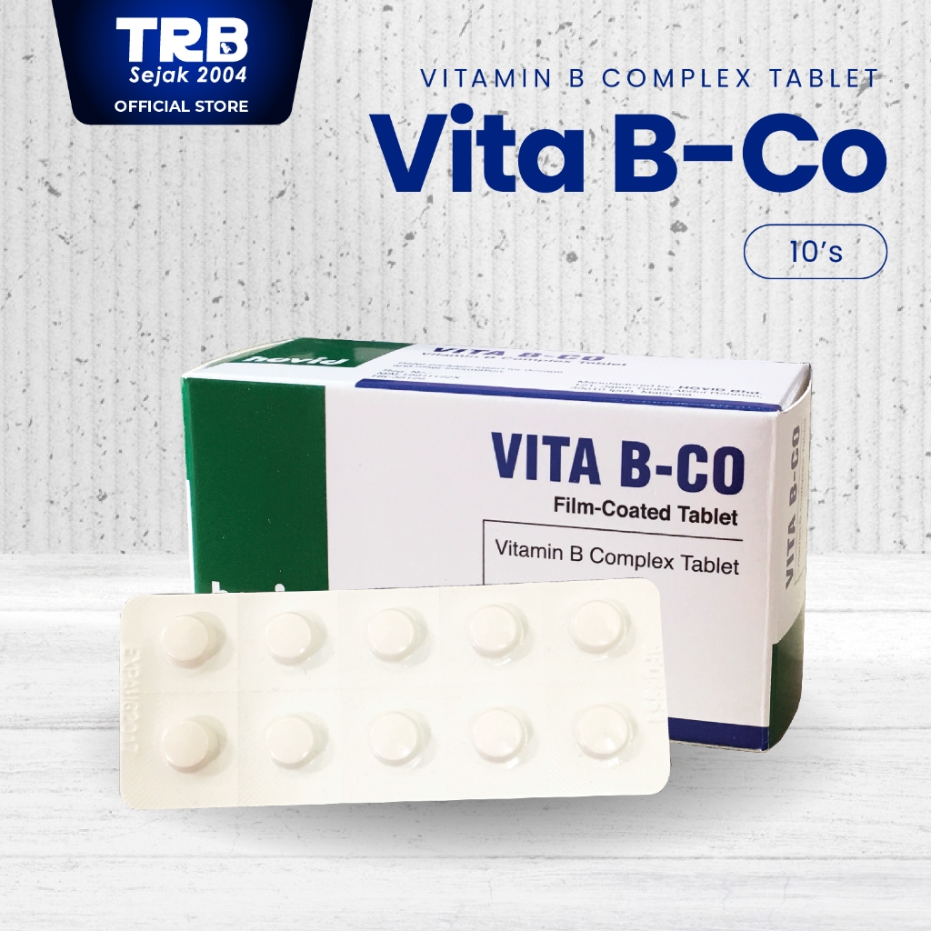 [ TRB ] Vitamin B-CO B COMPLEX ｜Hovid Original ｜ 1 strip (10'S ...