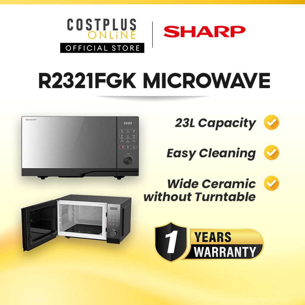 Sharp R2321FGK R259EBS R639ES (23L) - Mechanical Dial Flatbed Microwave ...