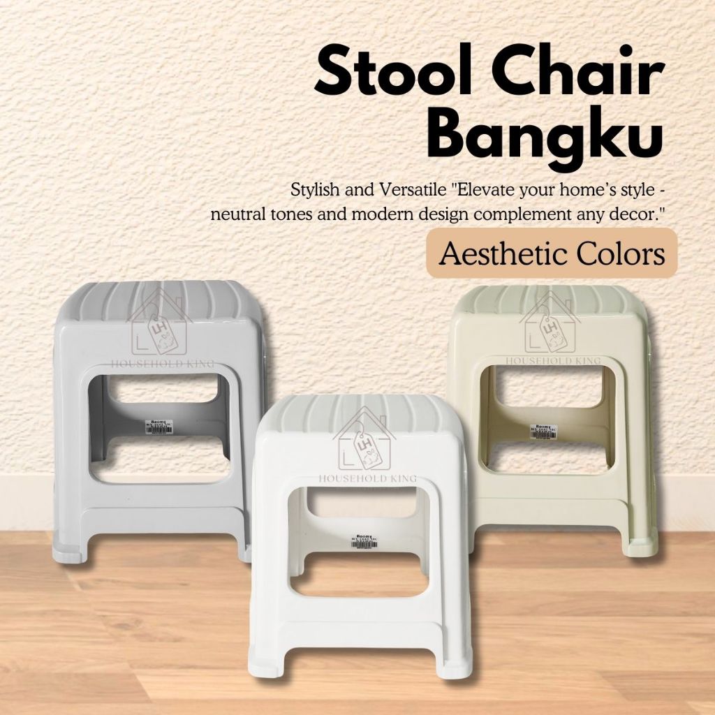 Roomy Premium Bangku Kerusi Plastik Rendah Plastic Stool Chair Midi ...