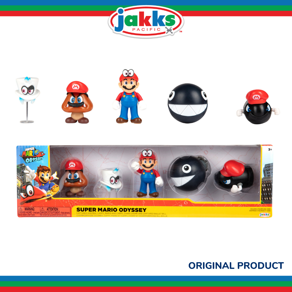 Nintendo Super Mario 2.5 Inch Mario Odyssey Action Figurines- Mario By ...