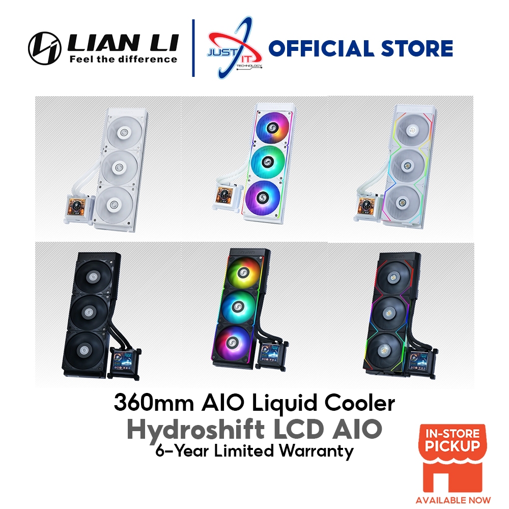 LIAN LI HYDROSHIFT LCD 360mm AIO LIQUID COOLER - HYDROSHIFT LCD 360S ...