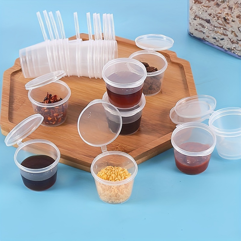 1oz 25ml/ 2oz 50mml bekas sos / Sauce Cup / Sauce Container 1 & 2 oz ...