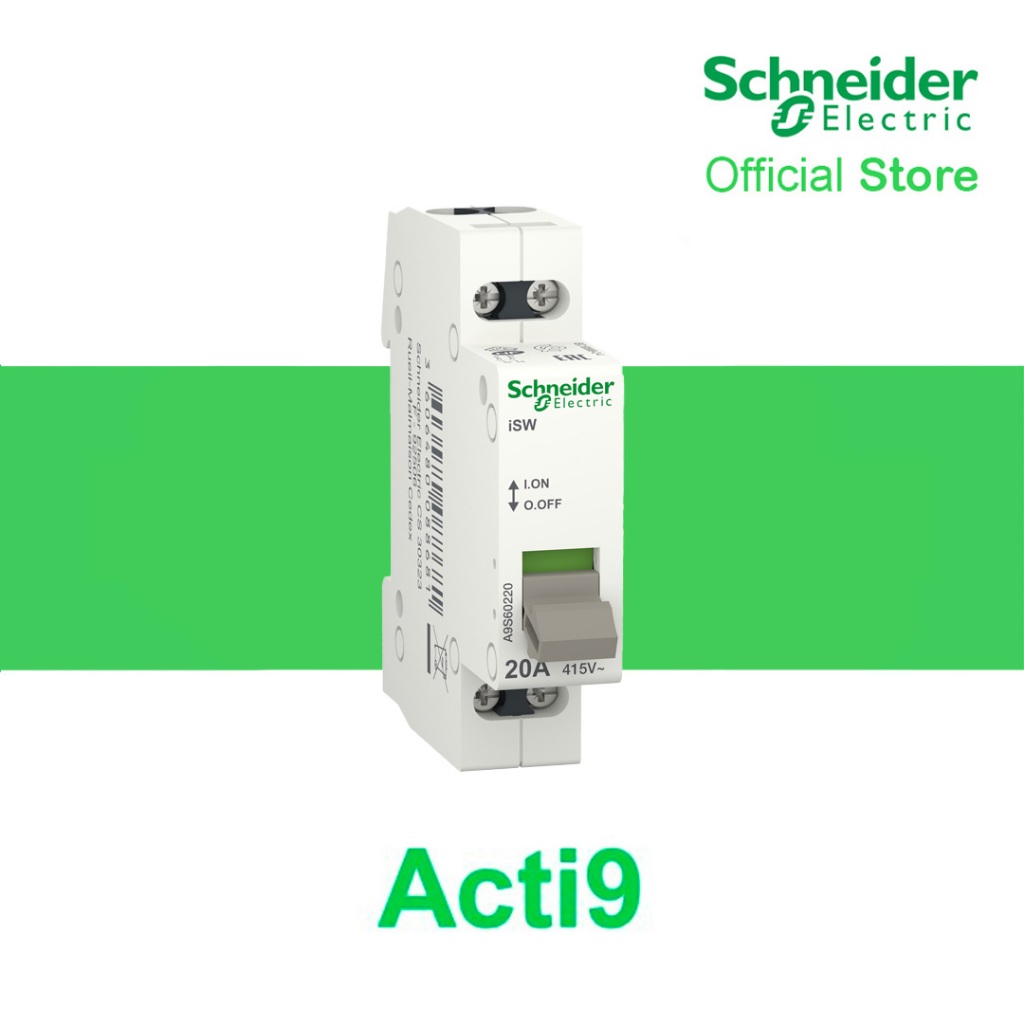 Acti 9 iSW Non-Fused Switch Disconnector 2P 20A 415VAC IP40 | Shopee Malaysia