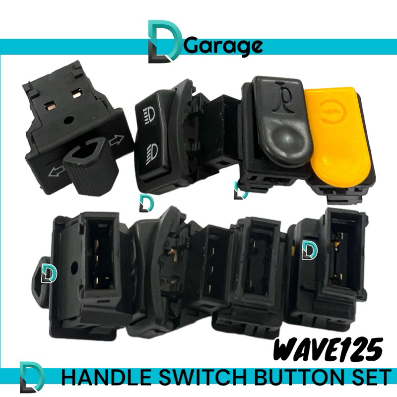 WAVE125 HANDEL SWITCH BUTTON SET SIGNAL HILO STARTER HORN BUTTON ...