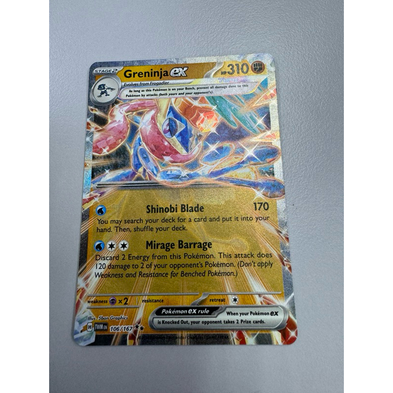 Fighting type - Pokemon Card - Greninja ex 106/167 | Shopee Malaysia