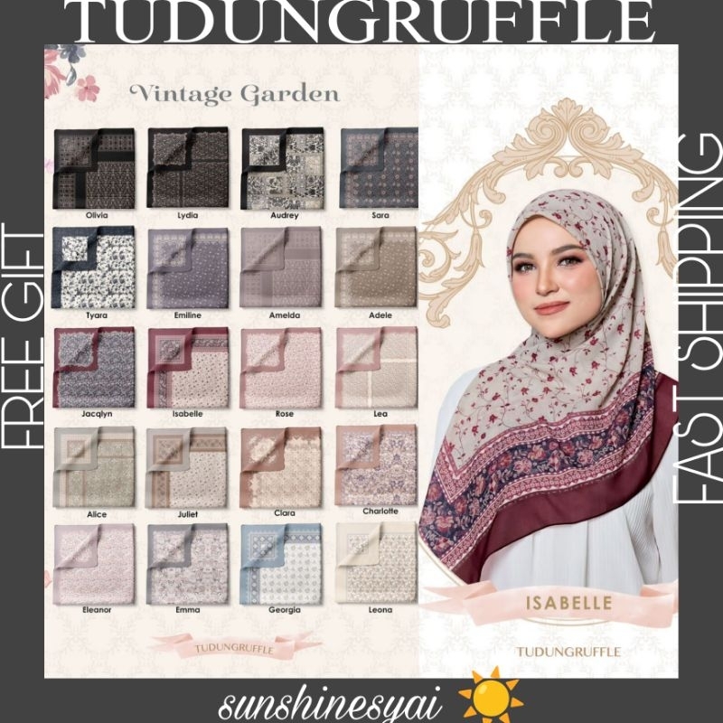 Vintage Garden & Meraki by TUDUNG RUFFLE | Shopee Malaysia