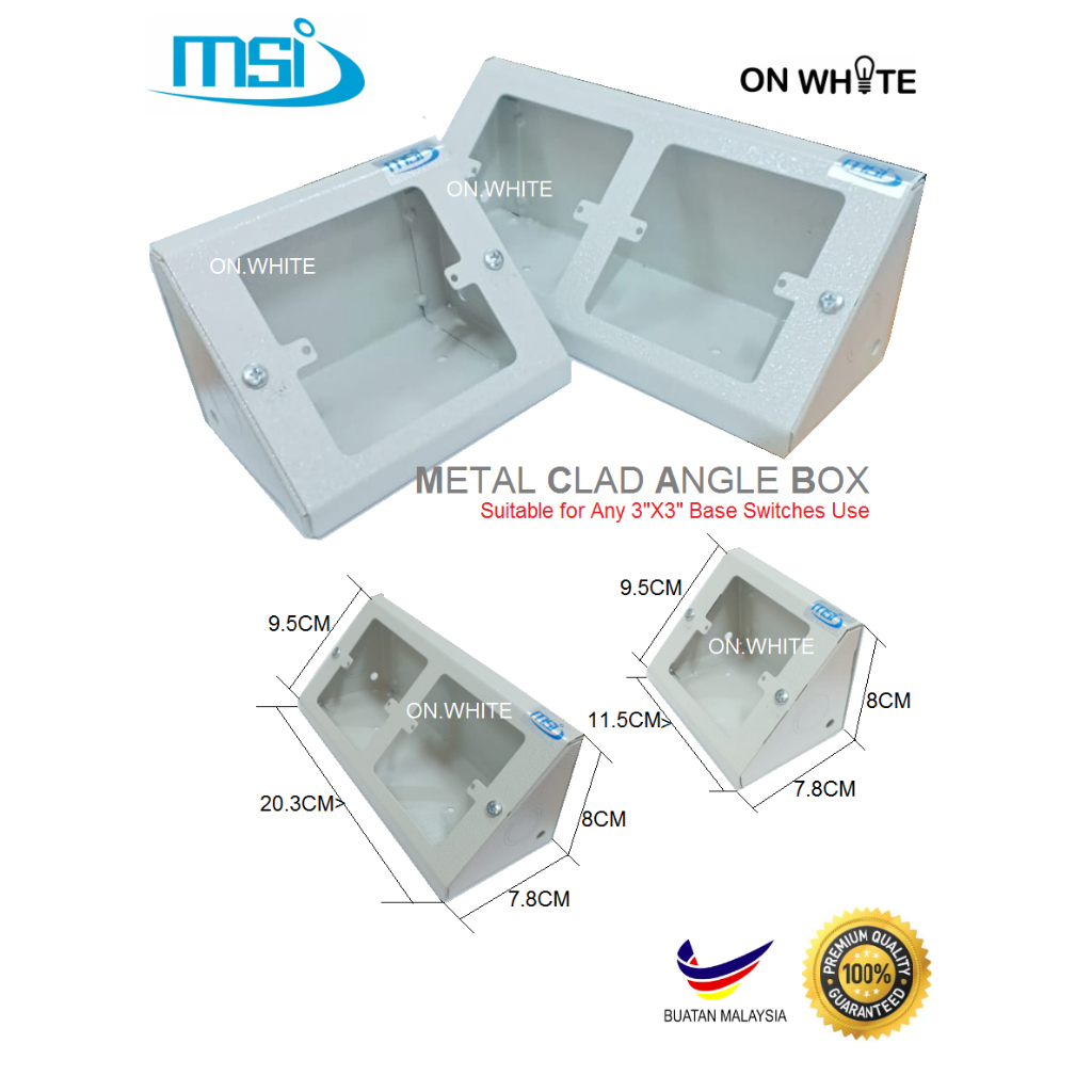 MSI METAL CLAD ANGLE BASE ( 3"X3" / 3"X7" ) GREY SUITABLE FOR FLOOR ...