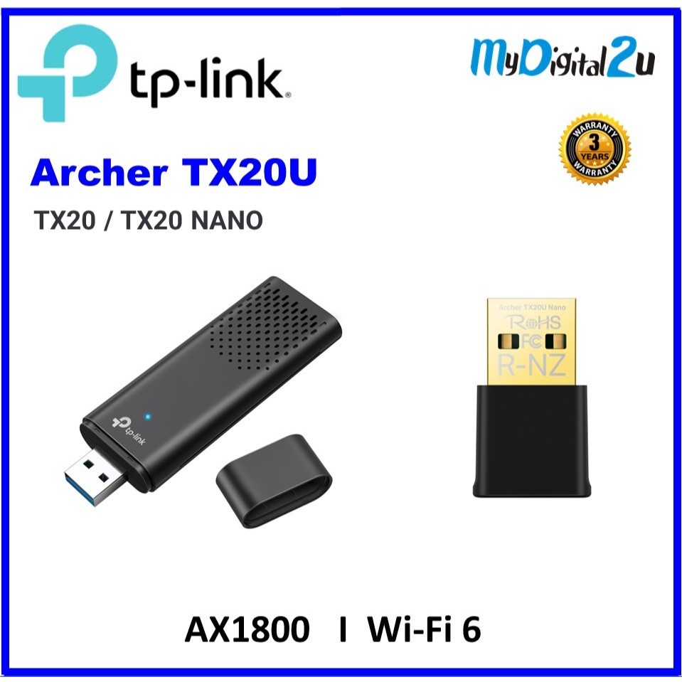 TP-LINK ARCHER TX20U TX20U Nano AX1800 WIFI 6 Dual Band Antenna ...