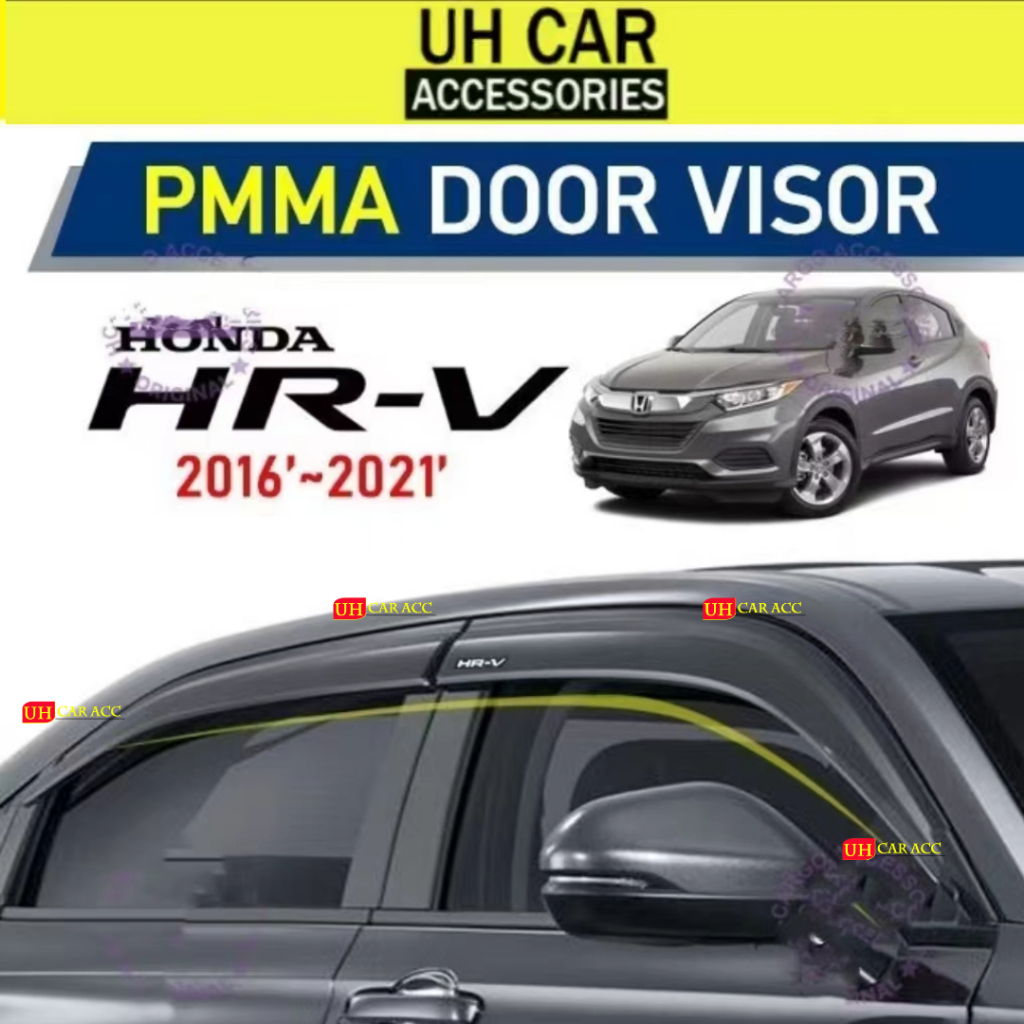 Honda HRV HR-V 2016 -- 2021 OEM Type Door Visor With HR-V Logo Come ...