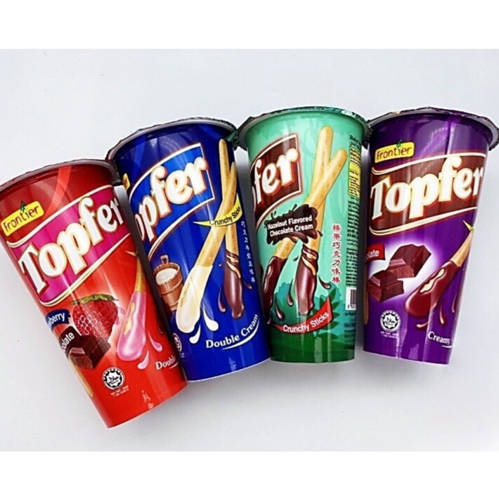 10'S x 40g TOPFER CRUNCHY STICK 40g - CHOCOLATE / MILK&CHOCOLATE ...