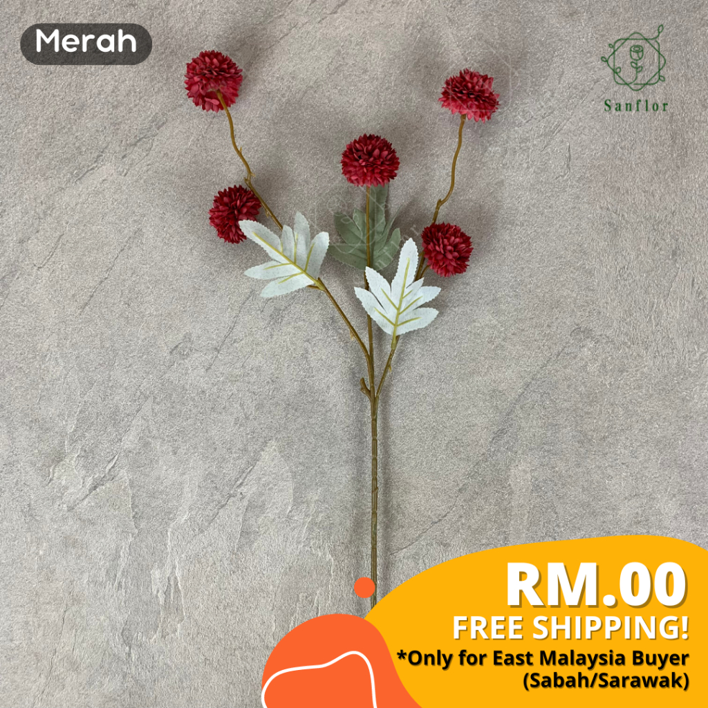 FOR EAST MALAYSIA SABAH SARAWAK - BUNGA POMPOM K5 ARTIFICIAL (FREE ...