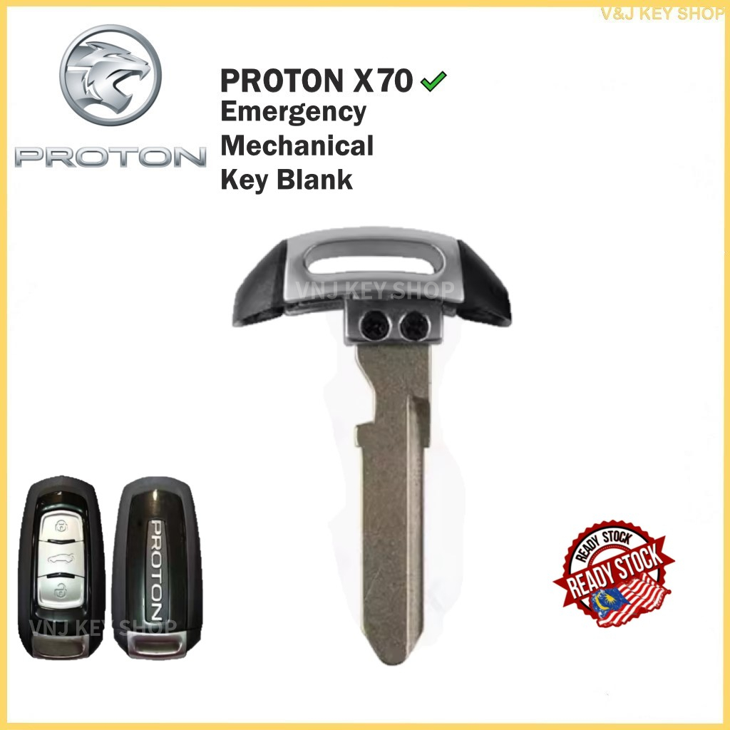 Proton X70 Smart Key Emergency Detachable Key Blade Laser Uncut ...