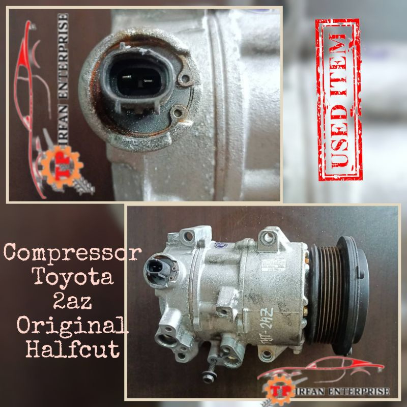 COMPRESSOR TOYOTA 2AZ ORIGINAL HALFCUT | Shopee Malaysia