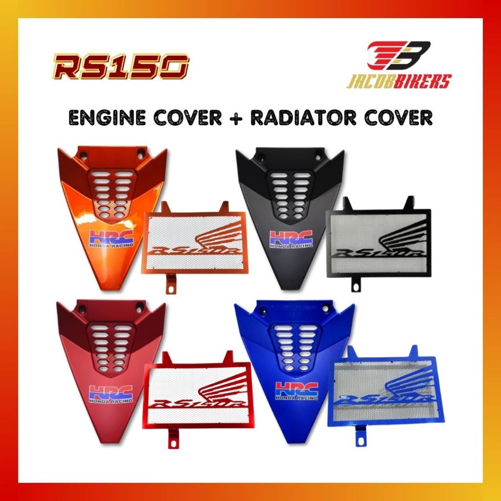 COMBO HONDA RS150 ENGINE COVER + RADIATOR COVER RS150R RS150 v1 v2 ...