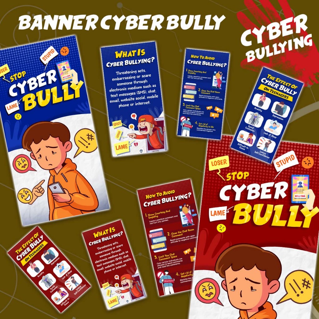 Banner CYBER BULLY / BULI SIBER - SINGLE - Keceriaan Sekolah (size ...