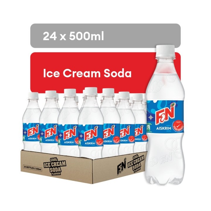 F&N FUN FLAVOURS ICE CREAM SODA 500ML X 24 BOTTLES (1 CARTON) | Shopee ...