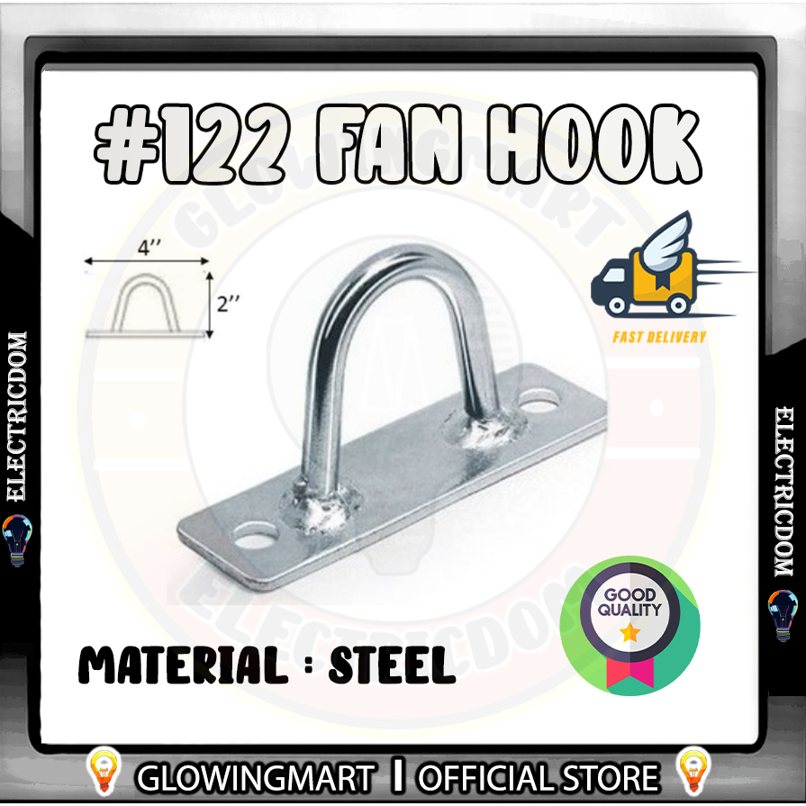 D-Type Ceiling Hook Fan Hook Ceiling Bracket Fan Bracket Cangkuk Hook ...