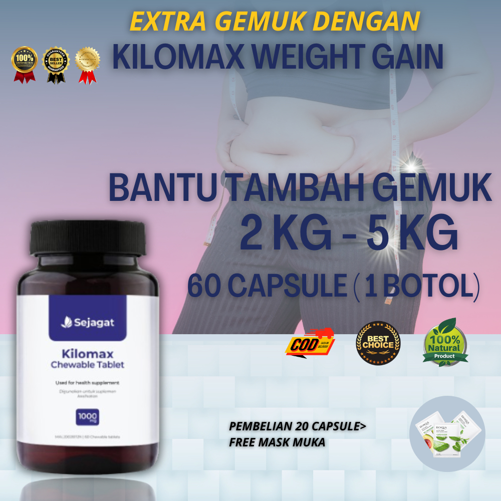 Weight Gain Obat Gemuk Badan Kilomax Sejagat Gemukkan Badan Lulus Kkm ...