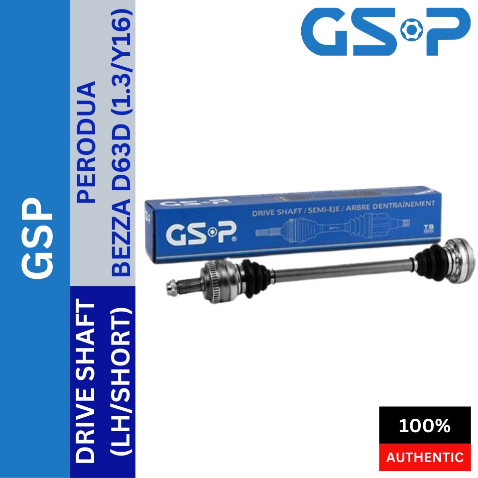 GSP-DA-8-941 GSP DRIVE SHAFT (LH/SHORT) PERODUA BEZZA D63D (1.3/Y16 ...
