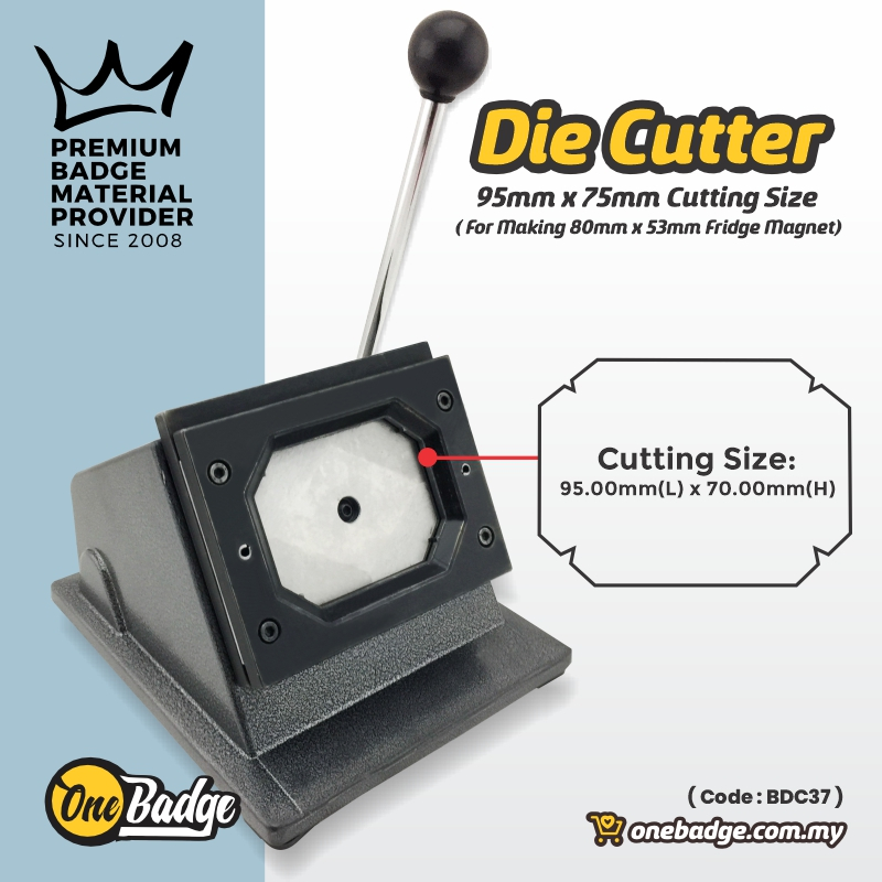 Rectangle Fridge Magnet Die Cutter - 95.00mm x 70.00mm | Cutter For ...