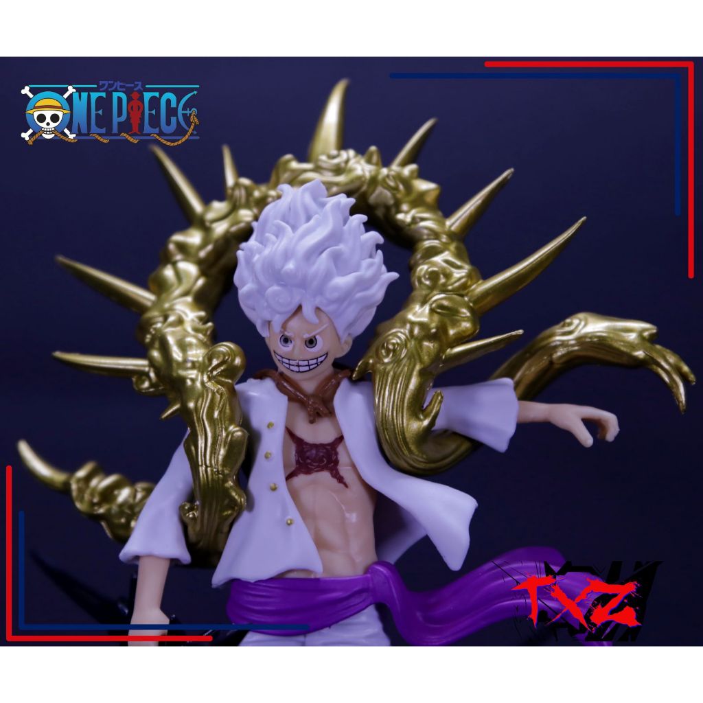 🔥tXz🔥 One Piece Sun God Nikka Gear 5 Monkey D Luffy stand with sword ...