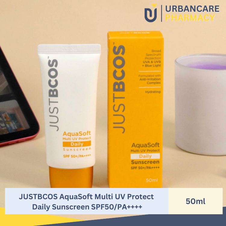 JUSTBCOS AquaSoft Multi UV Protect Daily Sunscreen SPF50/PA++++ 50ml ...