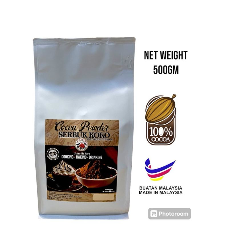 100% Cocoa Powder/Serbuk Koko Original/100%纯可可粉 500gm | Shopee Malaysia