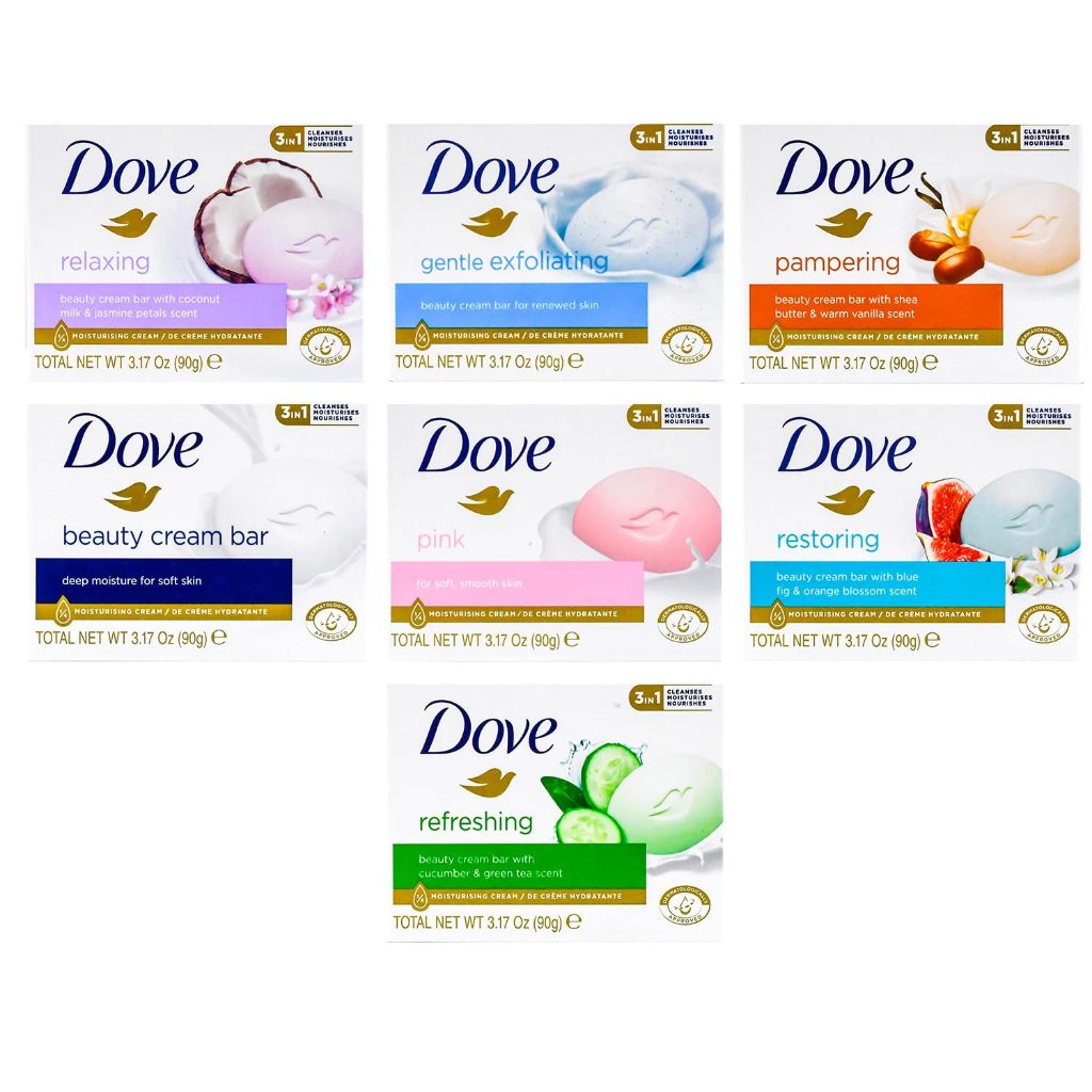 Dove Beauty Cream Bar - Assorted (Restoring/Refreshing/Gentle ...