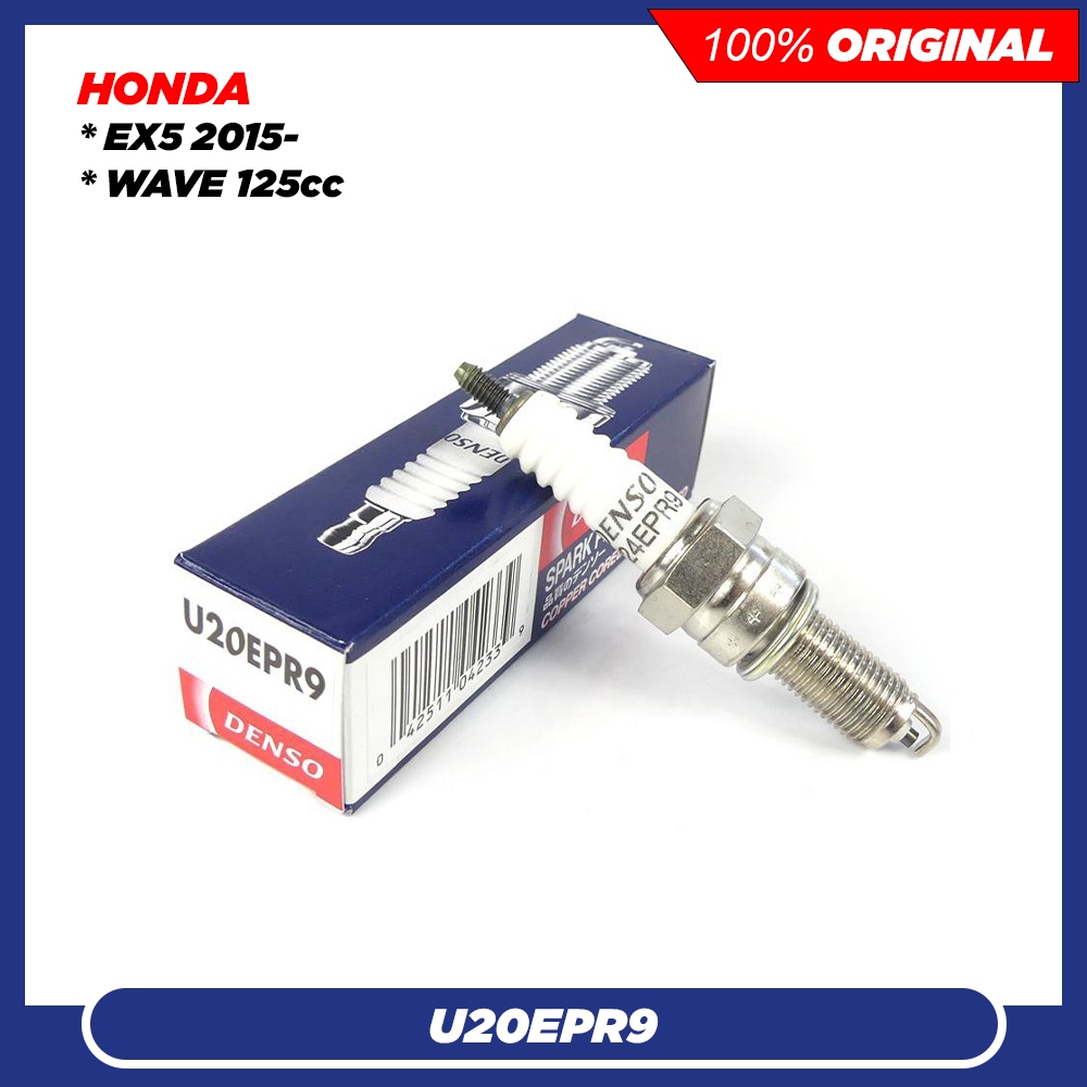 DENSO MOTOR SPARK PLUG U20EPR9 - HONDA EX5 2015- / WAVE 125cc | Shopee ...