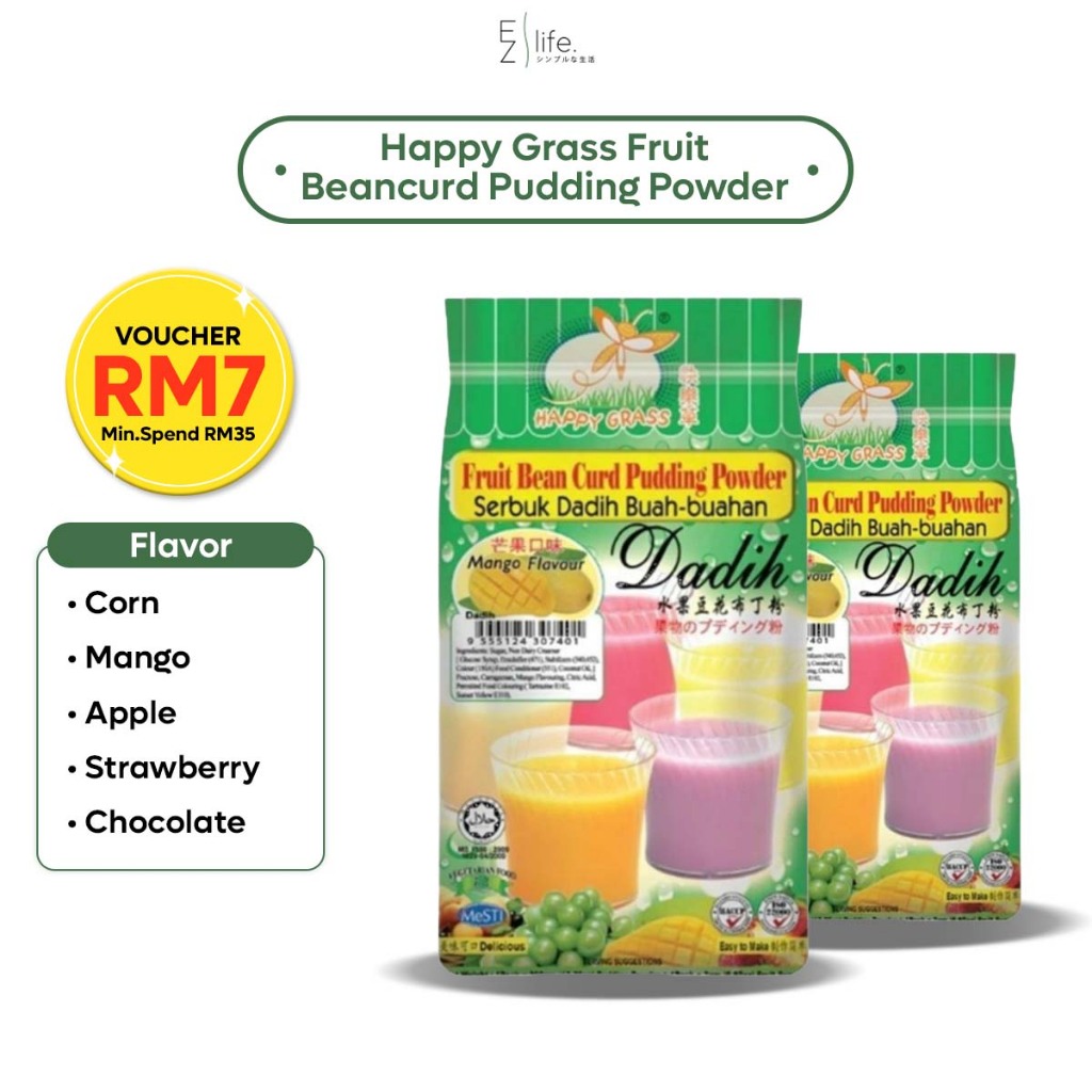 Ezlife x Happy Grass [ HALAL ] Fruit Bean Curd Pudding Powder Serbuk ...