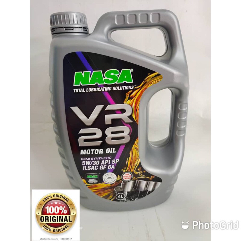 Nasa VR28 5W30 Semi Synthetic Premium Oil API SP ILSAC GF 6A | Shopee ...