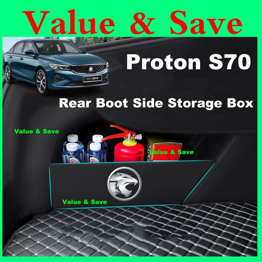 Proton S70 Rear Boot Side Storage Box Car Auto Accessories Organizer ...