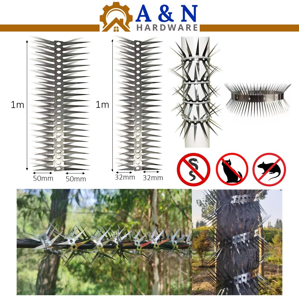 Anti Rat Spike Pest Control (STAINLESS STEEL) Rat Repellent / Cat ...
