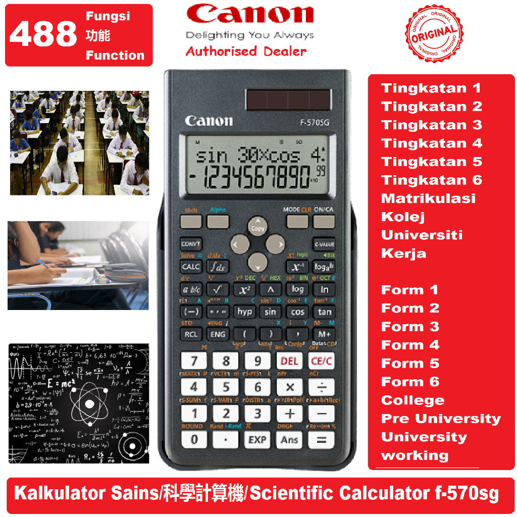 *ORIGINAL GENUINE* CANON F-570SG Scientific Calculator Same Level Casio ...