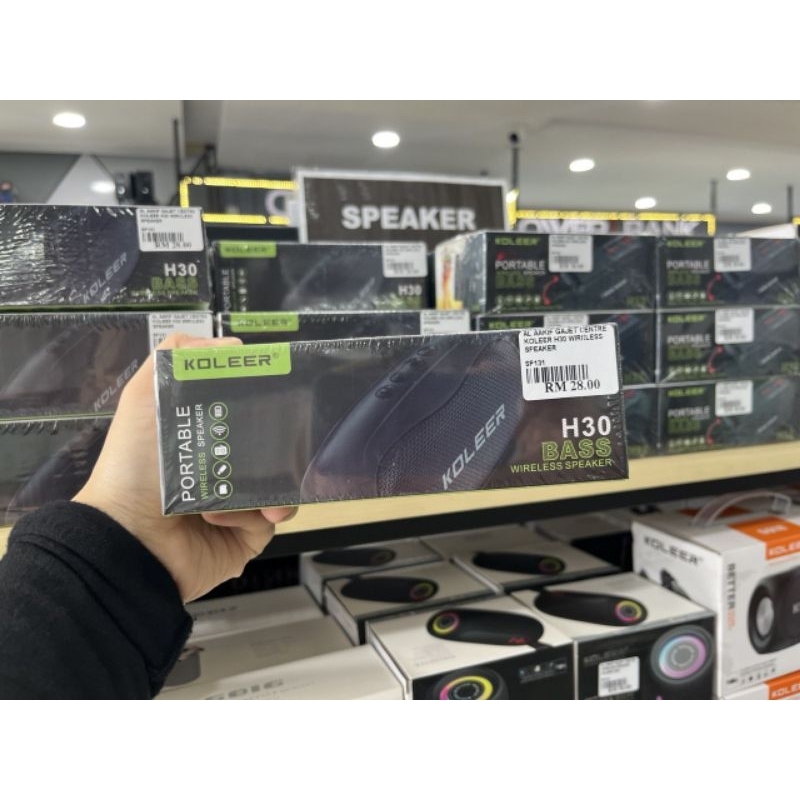 KOLEER H30 PORTABLE WIRELESS SPEAKER | Shopee Malaysia