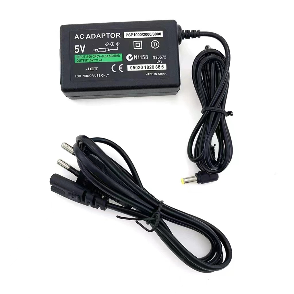 PSP Adapter Portable PSP 2 in 1 Cable AC Adaptor Travel Charger ...