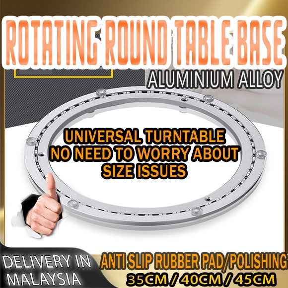 【Fast Shipping】Rotating Bearing Turntable Round Table Alat Bulat Pusing ...