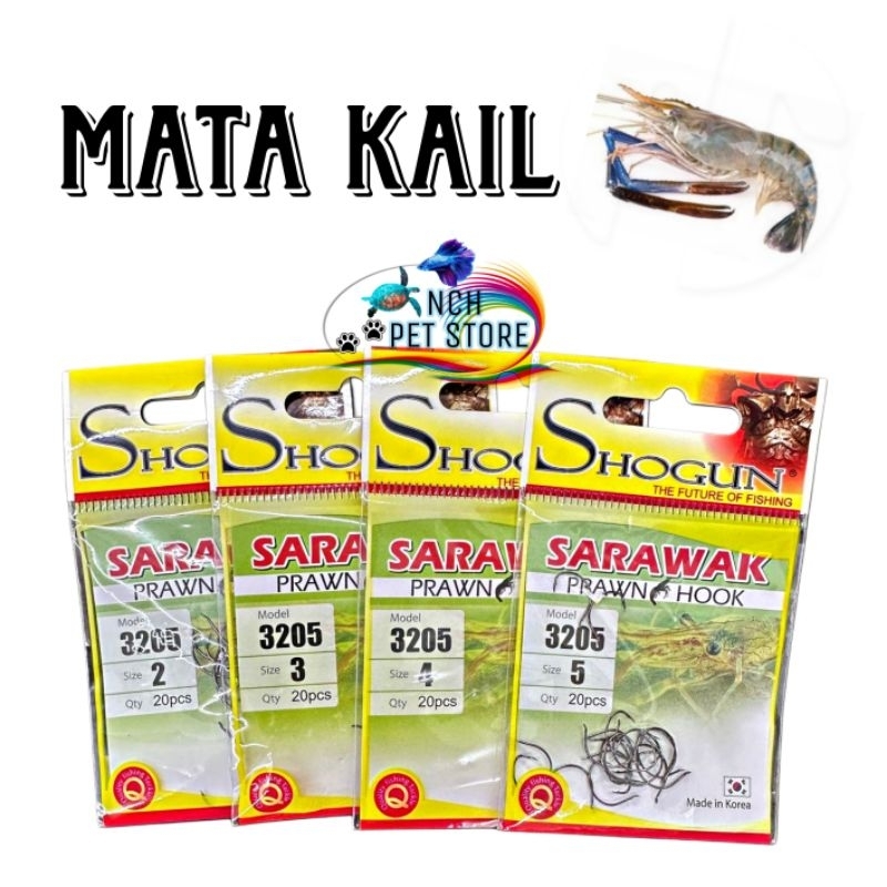 Shogun Sarawak Prawn Hook Mata Kail Udang Galah 3205 | Shopee Malaysia