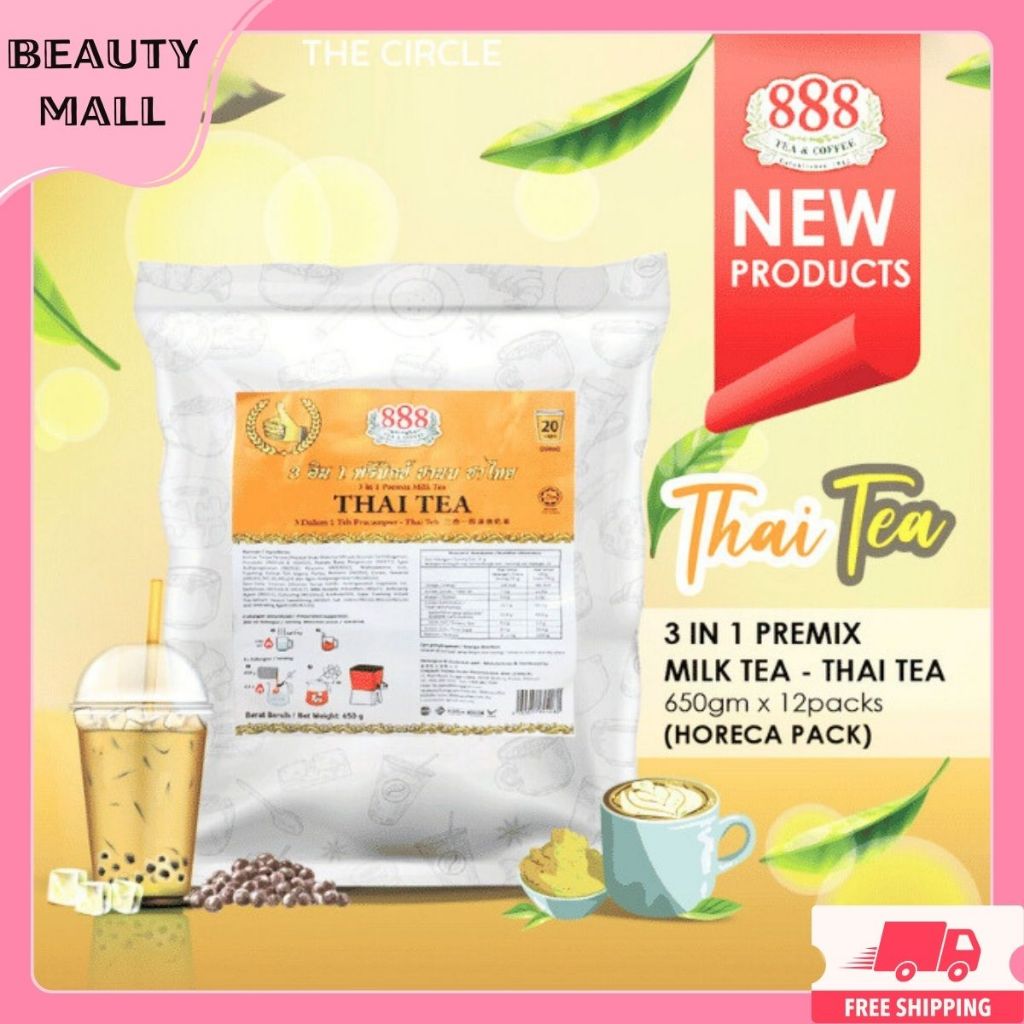 888 Instant THAI Tea Original - 3 in 1 Milk Tea (650g) | Shopee Malaysia