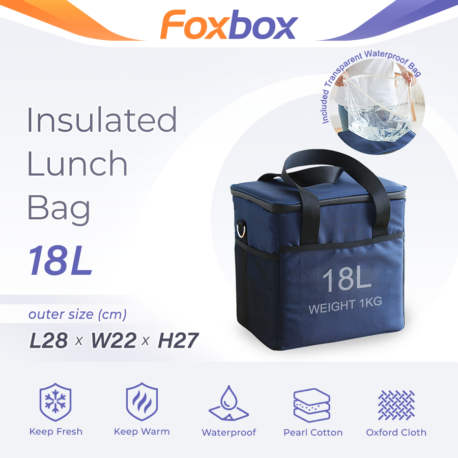 FOXBOX 18L Thickened Thermal & Cooler Bag / Insulated Bag / Isothermic ...