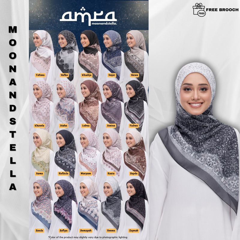 MOONANDSTELLA [Tudung Bawal Cotton Voile] Bidang 45 | Shopee Malaysia